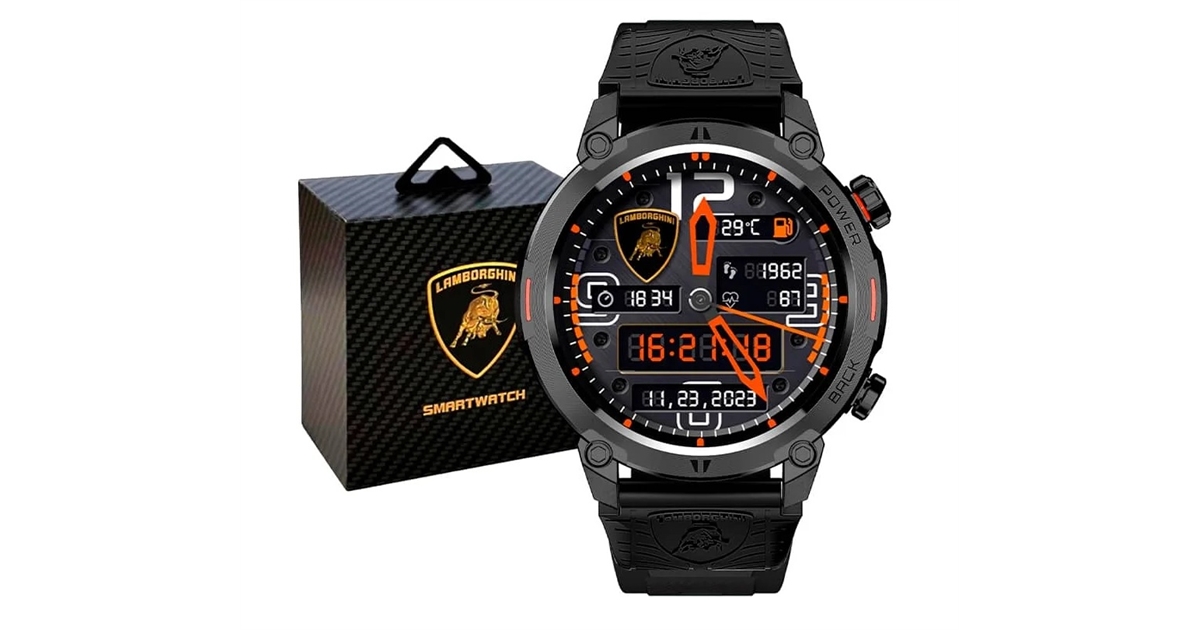 Lambo Smartwatch Aventador Ultimae nero in Panama | Pana Compu